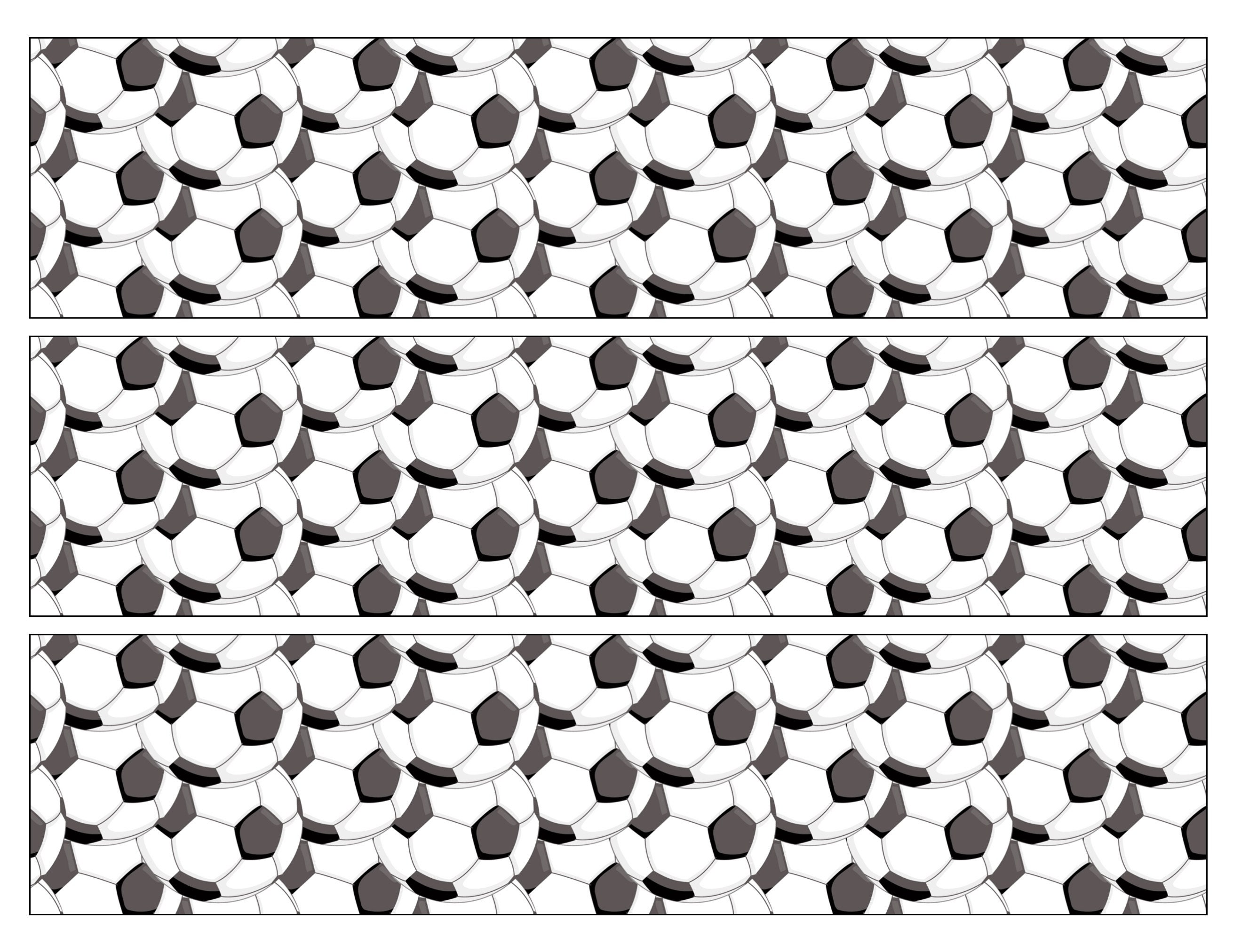 Soccer Bulletin Board Border 6 Printable Designs - Etsy