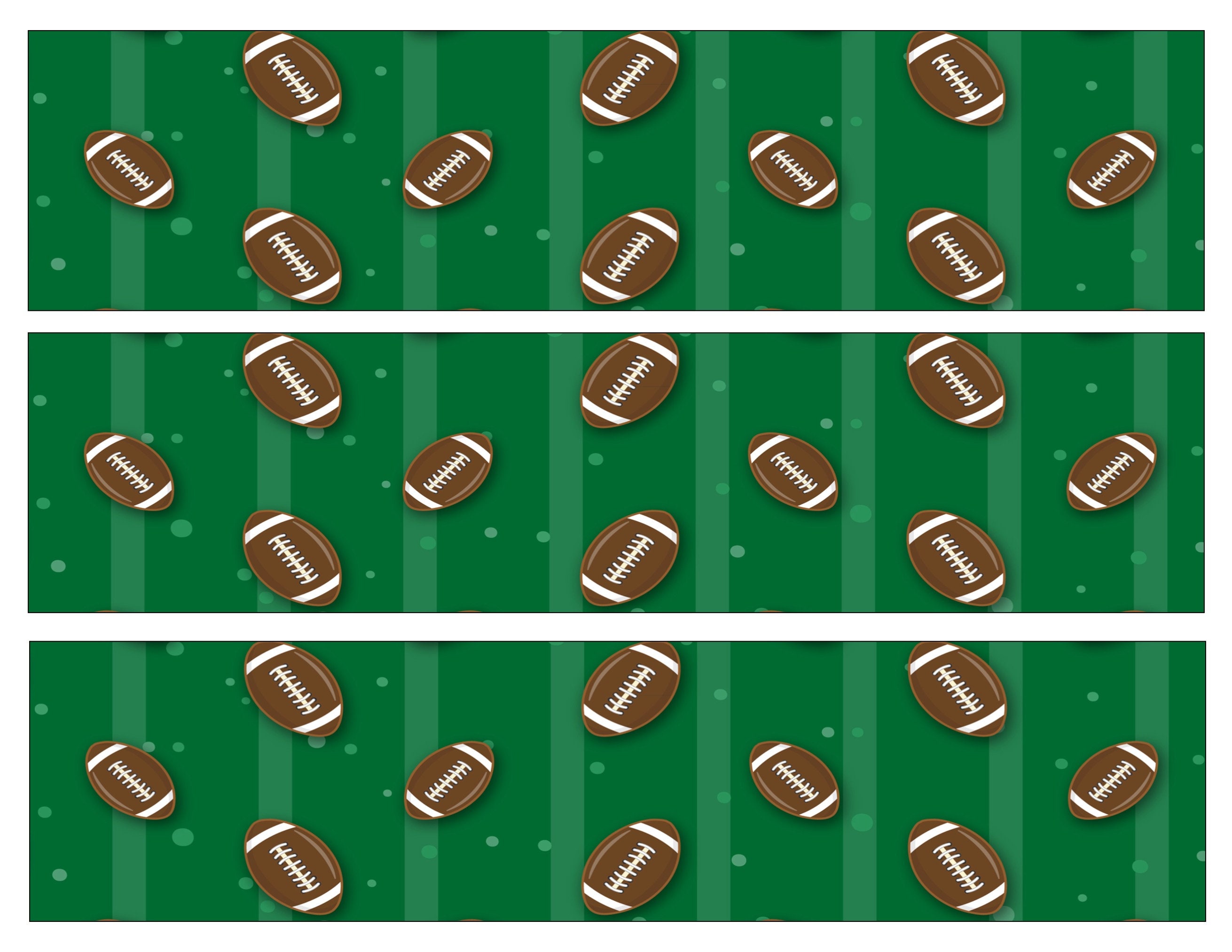 Football Bulletin Board Border 6 Printable Designs - Etsy