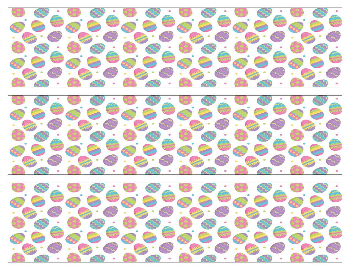 Bright Easter Bulletin Board Border 4 Printable Designs, Easter Border ...