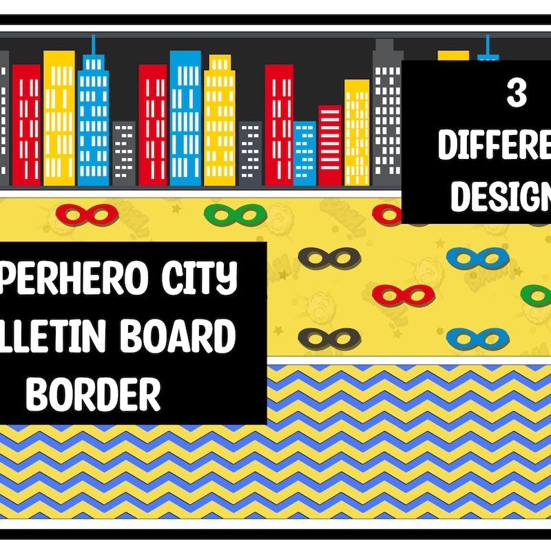 Superhero Bulletin Board - Etsy