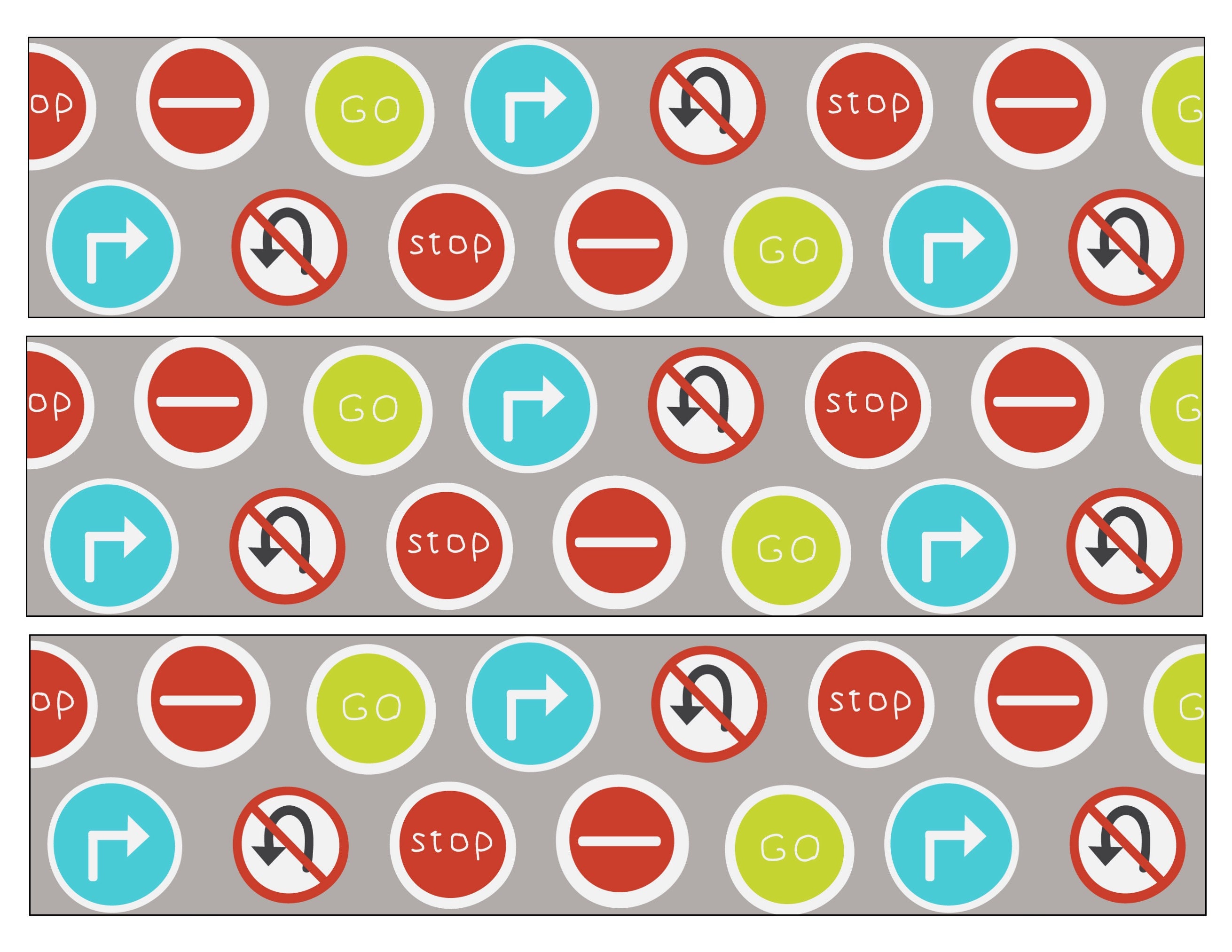 Transportation Bulletin Board Border 9 Printable Designs - Etsy