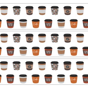 Coffee (light) Bulletin Board Border 5 Printable Designs - Etsy