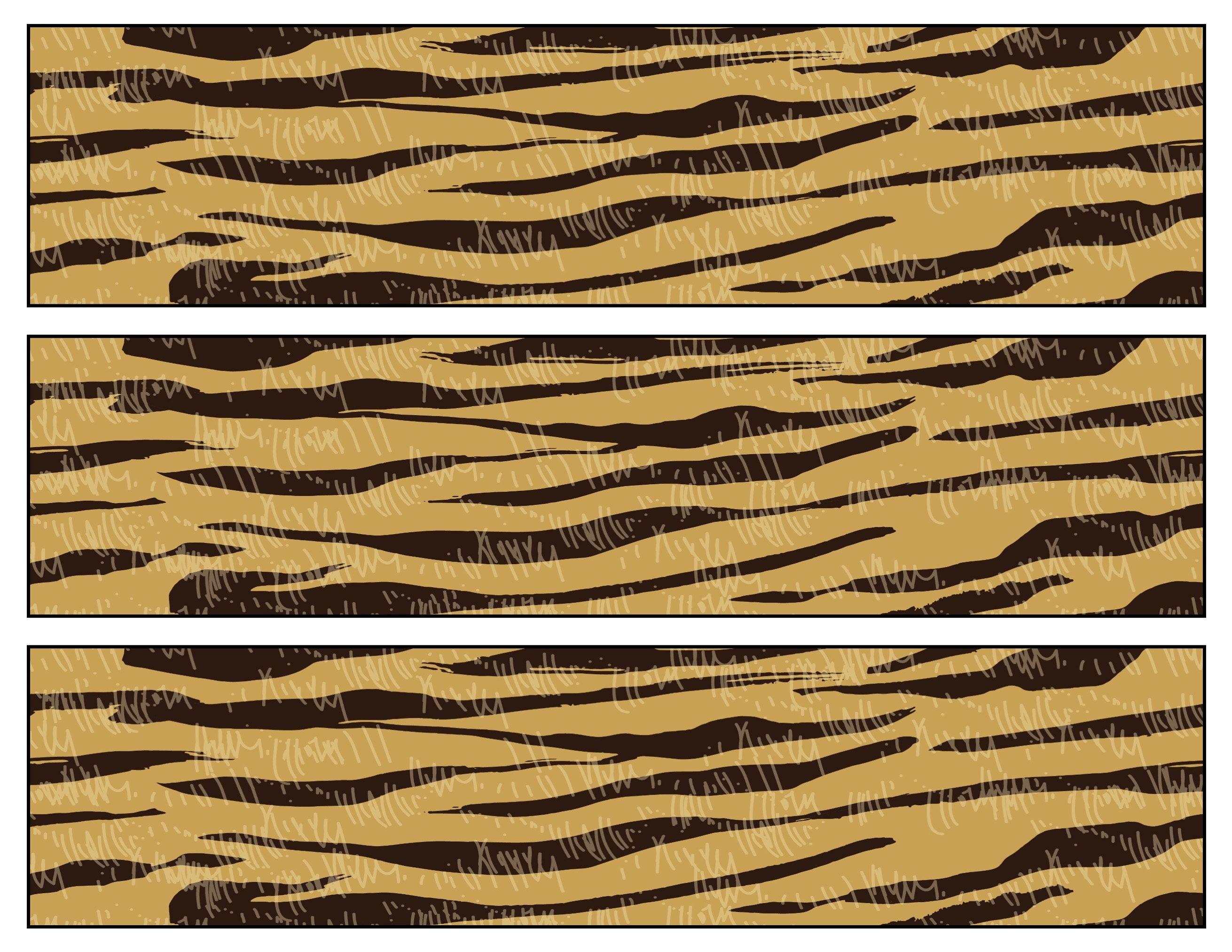 Animal Print Bulletin Board Border 3 Printable Designs - Etsy