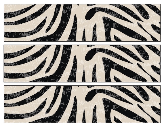 Zebra Print Border Printable