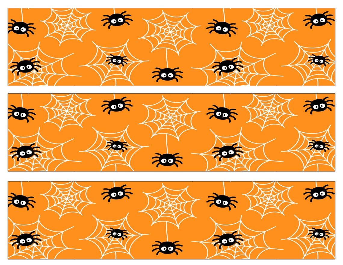 Spooky Spiders Bulletin Board Border 3 Printable Designs - Etsy