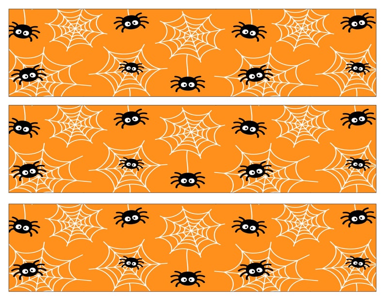 Spooky Spiders Bulletin Board Border 3 Printable Designs - Etsy