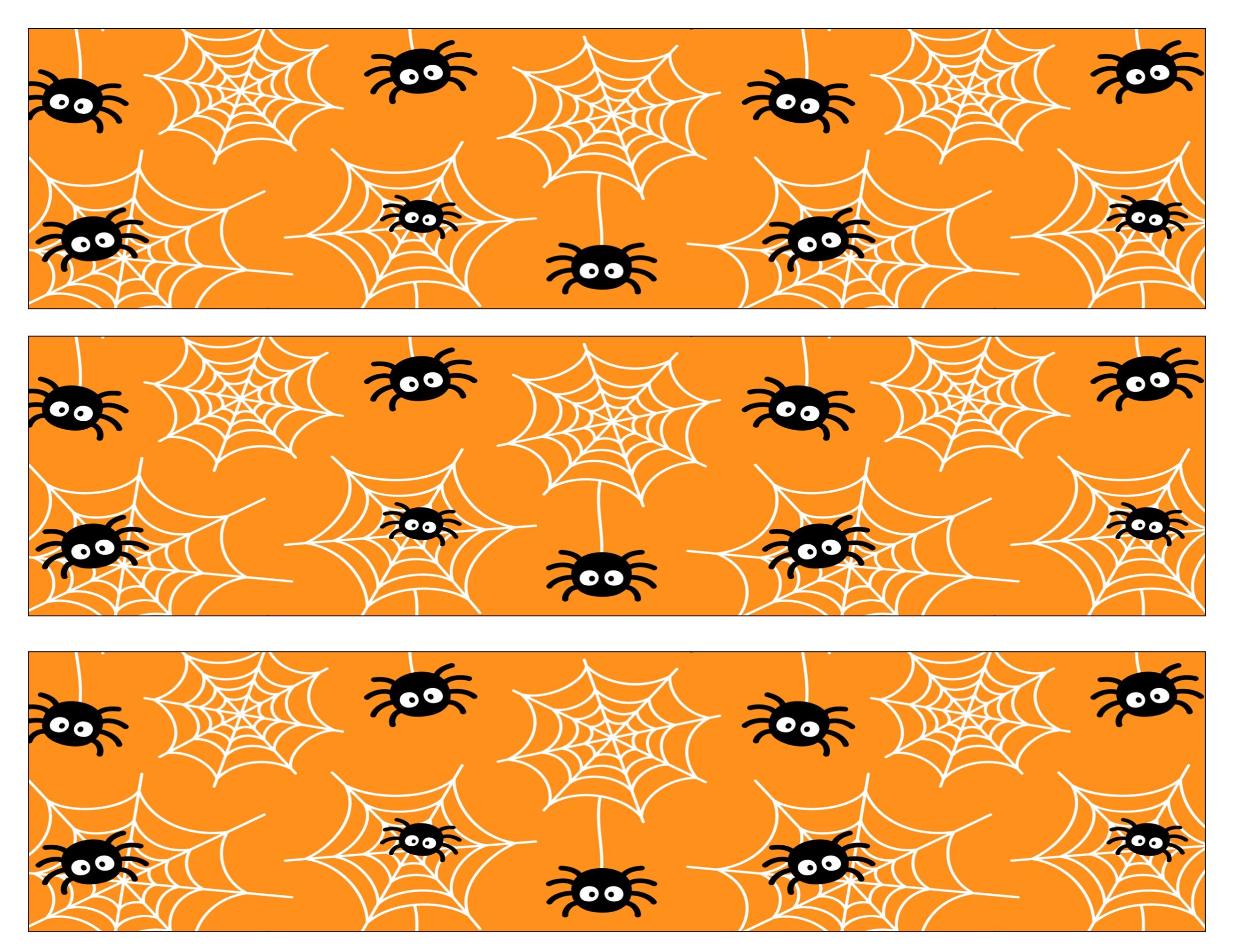 Spooky Spiders Bulletin Board Border 3 Printable Designs - Etsy