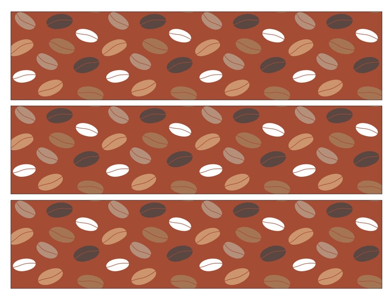 Coffee (dark) Bulletin Board Border 5 Printable Designs - Etsy