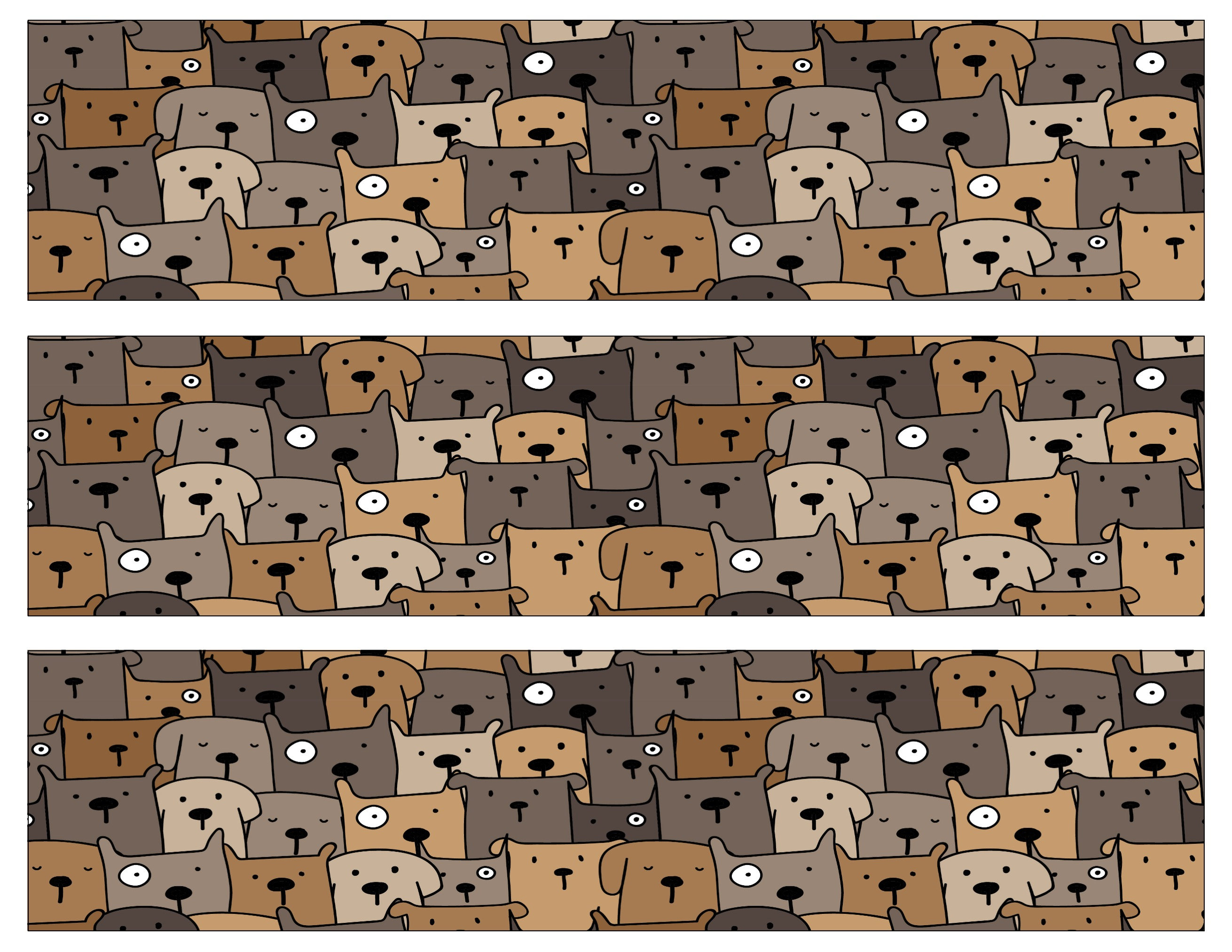 Dog Theme Bulletin Board Border 4 Printable Designs - Etsy