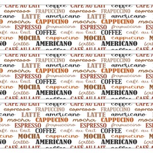 Coffee (light) Bulletin Board Border 5 Printable Designs - Etsy