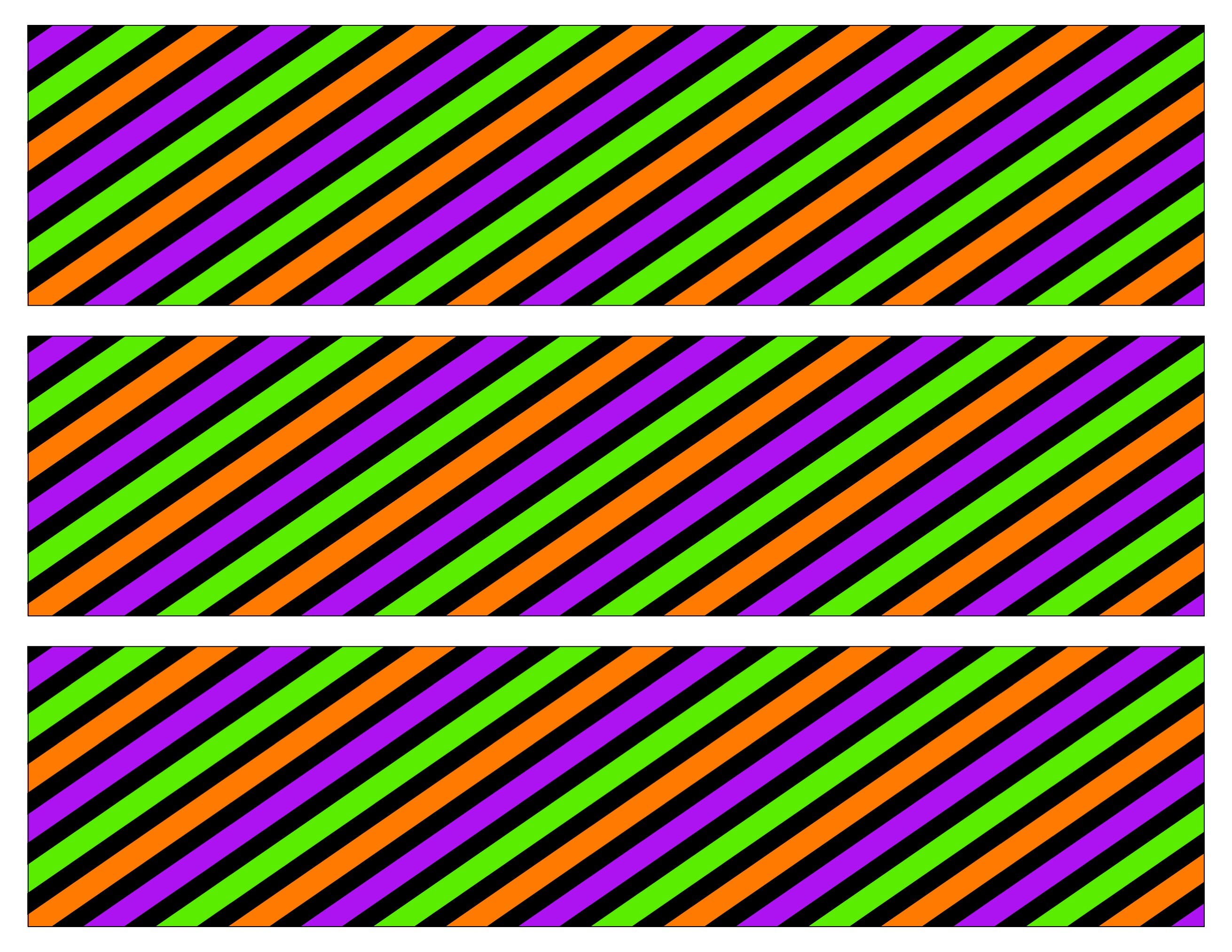 Neon Halloween Bulletin Board Border 3 Printable Designs - Etsy