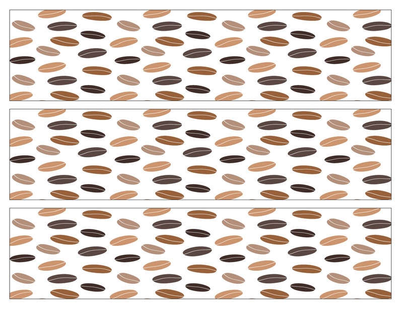 Coffee light Bulletin Board Border 5 Printable Designs - Etsy