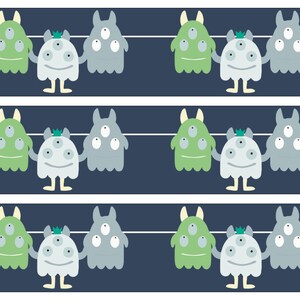 Cute Monster Bulletin Board Border 6 Printable Designs - Etsy
