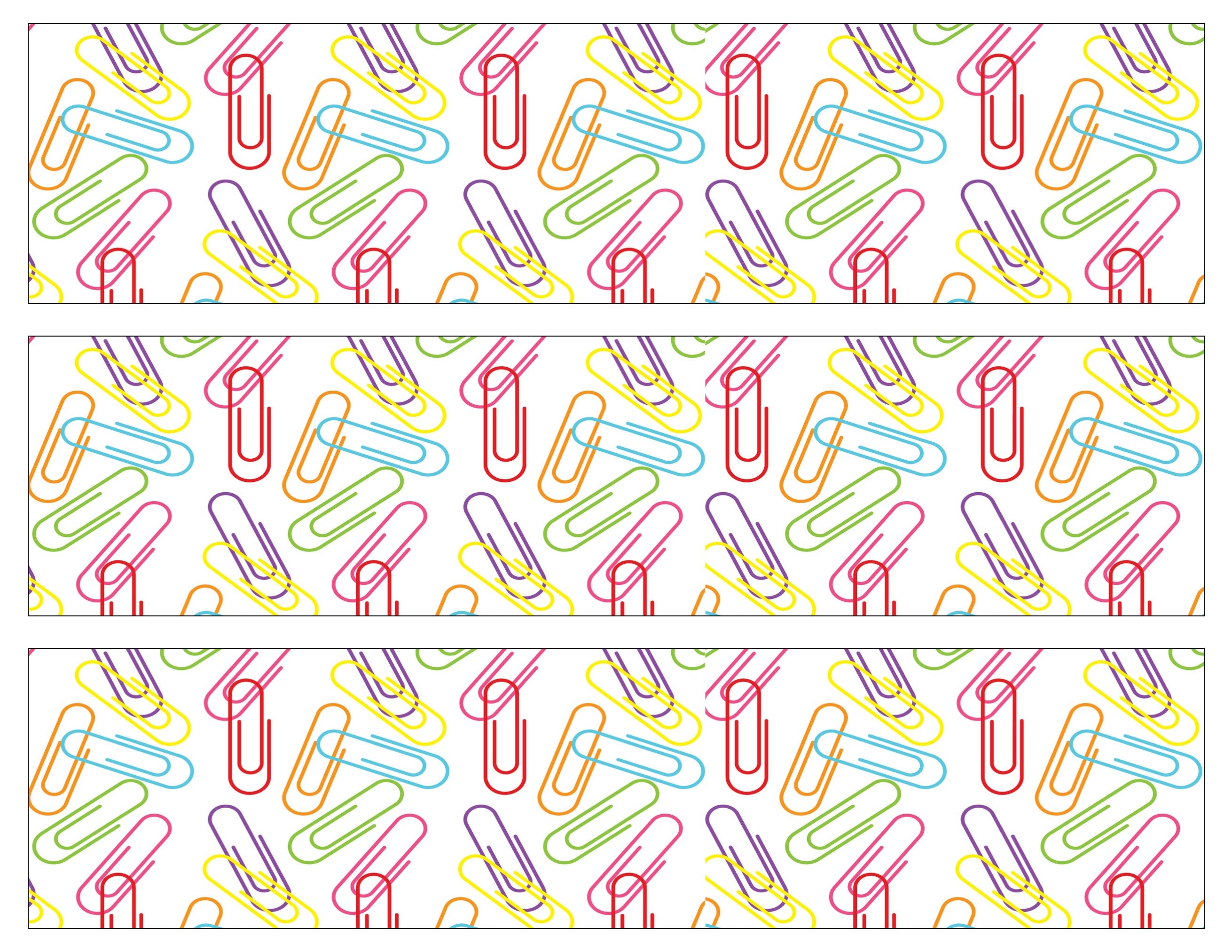 School Tools Bulletin Board Border 8 Printable Designs, Ruler Border ...