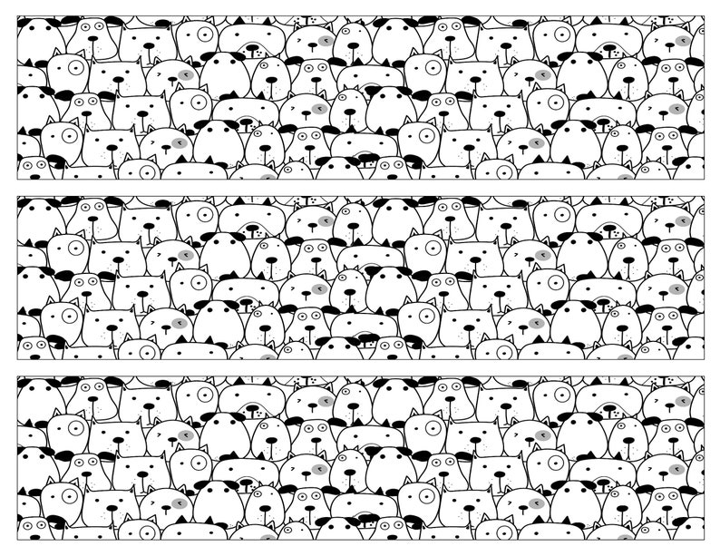 Dog Theme Bulletin Board Border 4 Printable Designs - Etsy