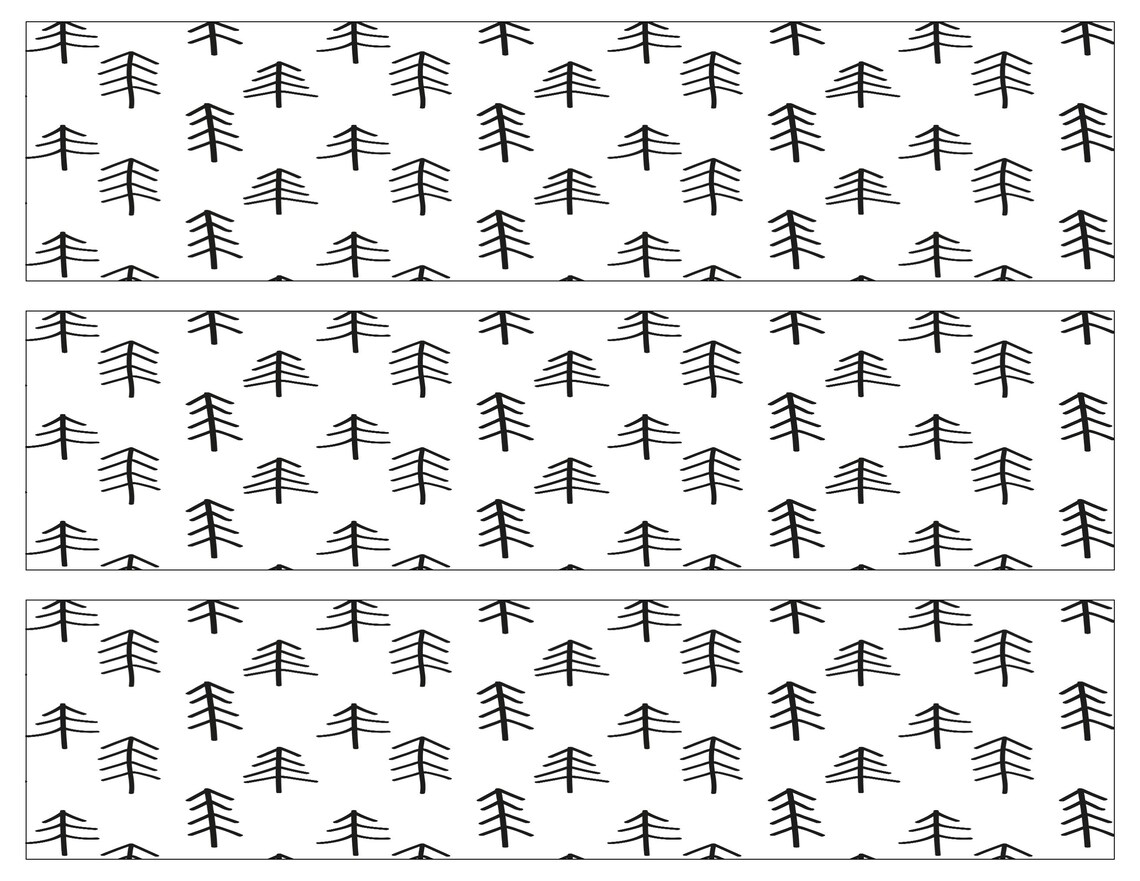 Black & White Doodles Bulletin Board Border 4 Printable Designs - Etsy