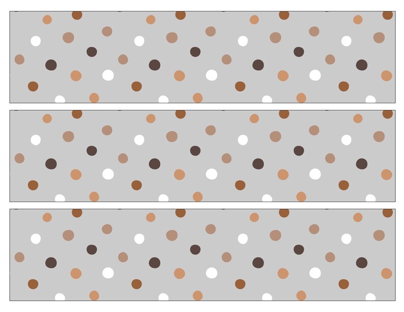 Coffee light Bulletin Board Border 5 Printable Designs - Etsy