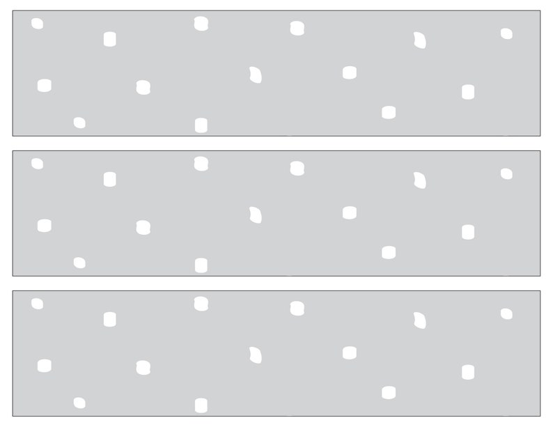 Neutral Doodles Bulletin Board Border 8 Printable Designs - Etsy