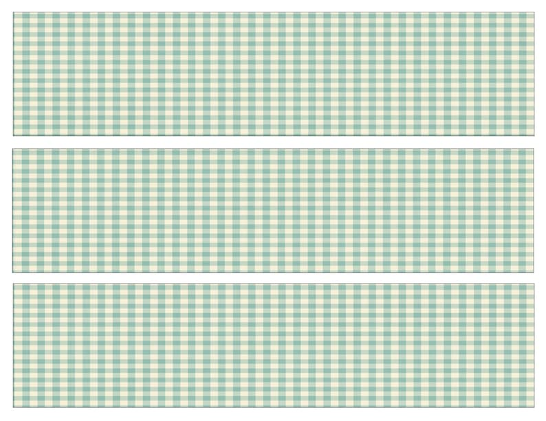 Vintage Gingham Bulletin Board Border 6 Printable Designs - Etsy