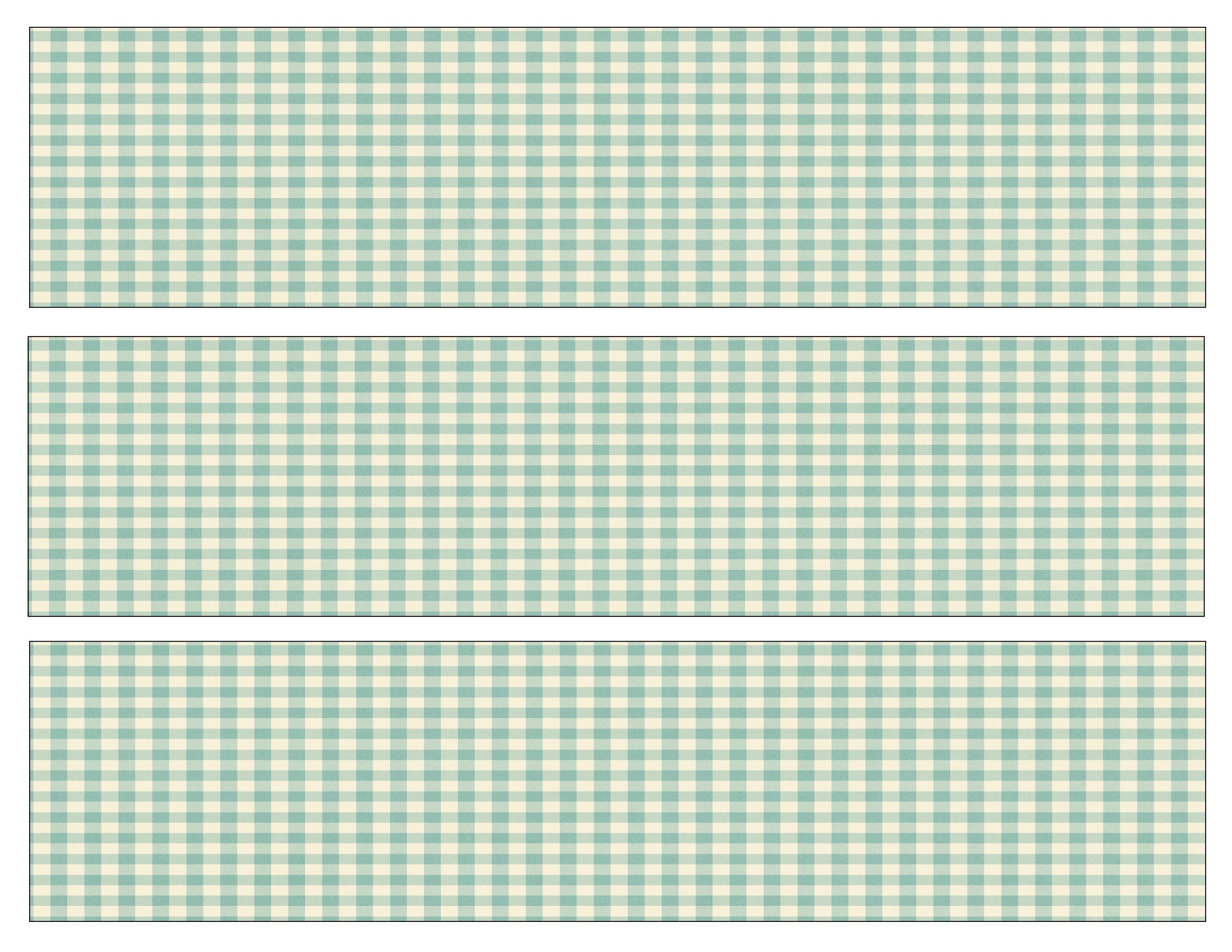 Vintage Gingham Bulletin Board Border 6 Printable Designs - Etsy