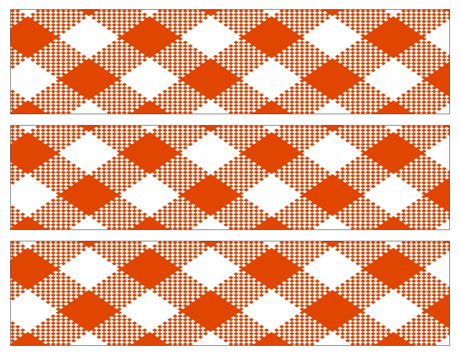 Orange and Green Fall Bulletin Board Border 4 Printable Designs - Etsy