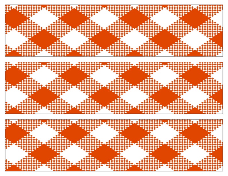 Orange and Green Fall Bulletin Board Border 4 Printable Designs - Etsy