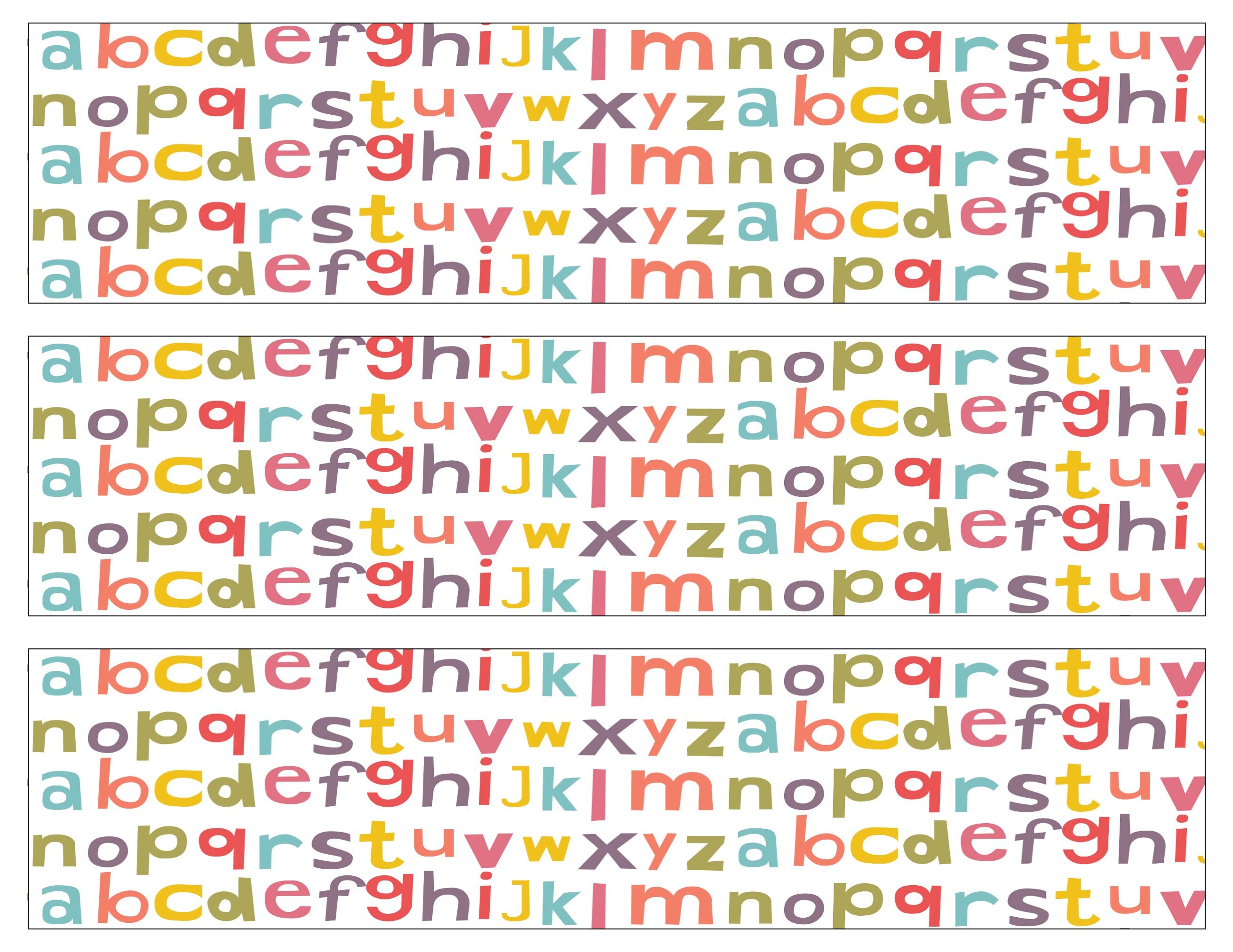 School Basics Bulletin Board Border 9 Printable Designs - Etsy