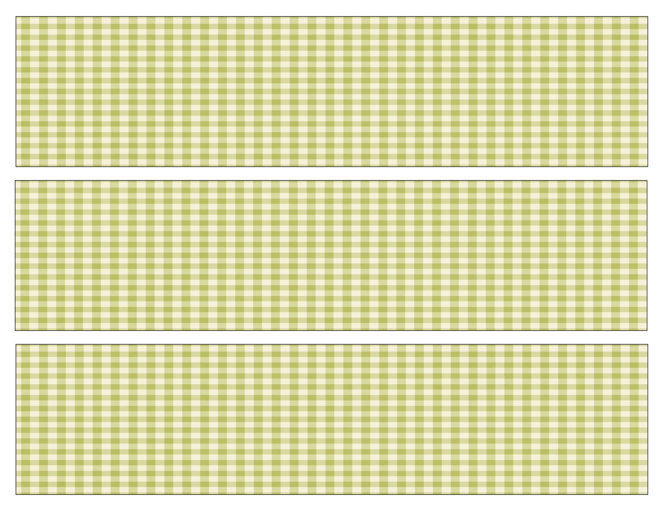 Vintage Gingham Bulletin Board Border 6 Printable Designs - Etsy