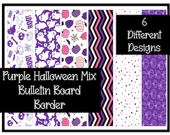 Purple Border Bulletin Board - Etsy