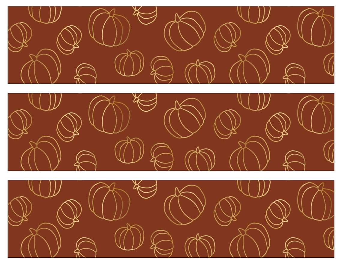 Autumn Leaves Bulletin Board Border 6 Printable Designs - Etsy