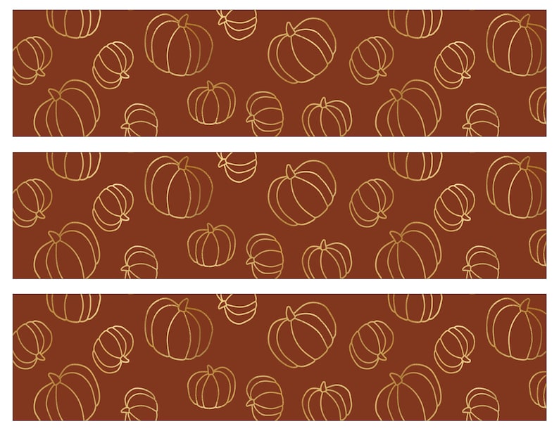 Autumn Leaves Bulletin Board Border 6 Printable Designs - Etsy