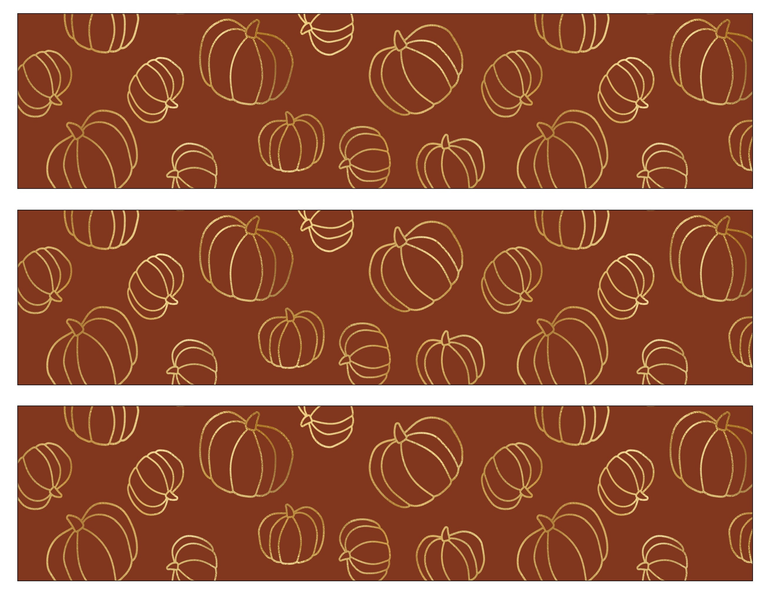 Autumn Leaves Bulletin Board Border 6 Printable Designs - Etsy