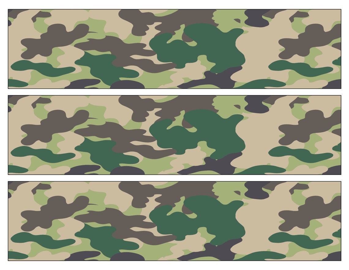 Camo Bulletin Board Border 4 Printable Designs - Etsy