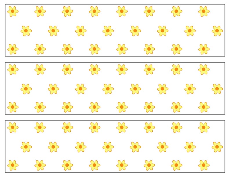 Bumblebee Bulletin Board Border 8 Printable Designs - Etsy