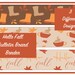 Hello Fall Bulletin Board Border 3 Printable Designs - Etsy