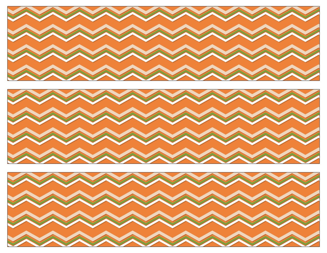 Fall Fox Bulletin Board Border 6 Printable Designs - Etsy