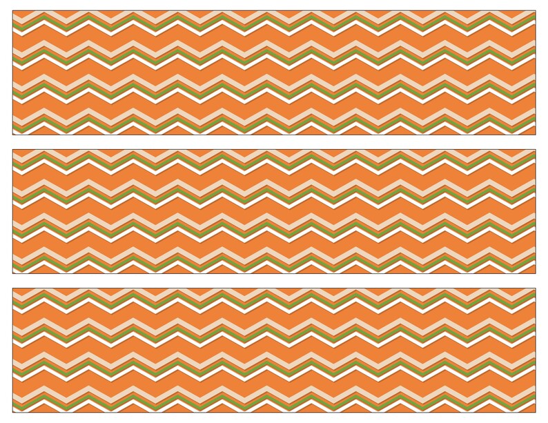 Fall Fox Bulletin Board Border 6 Printable Designs - Etsy