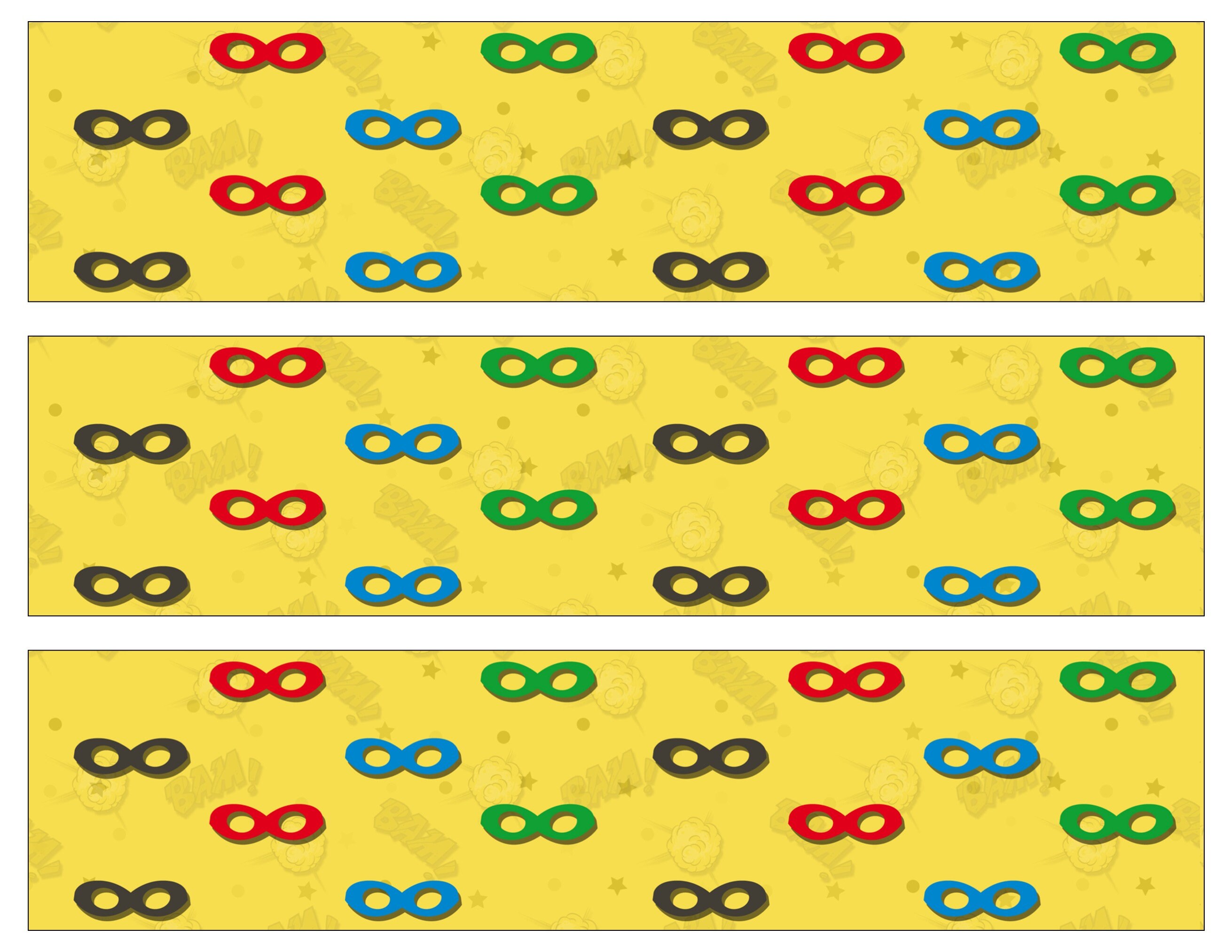 Superhero City Bulletin Board Border 3 Printable Designs - Etsy