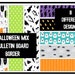 Neon Halloween Bulletin Board Border 3 Printable Designs - Etsy