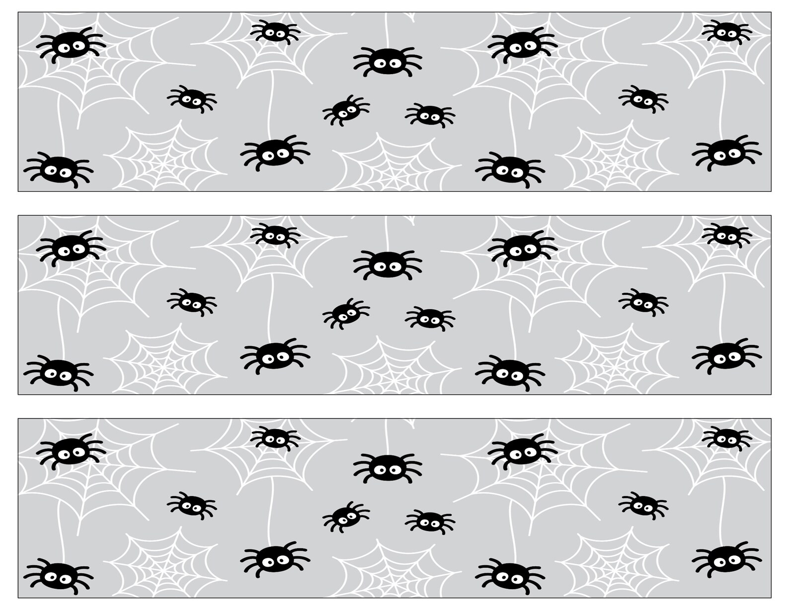 Spooky Spiders Bulletin Board Border 3 Printable Designs - Etsy