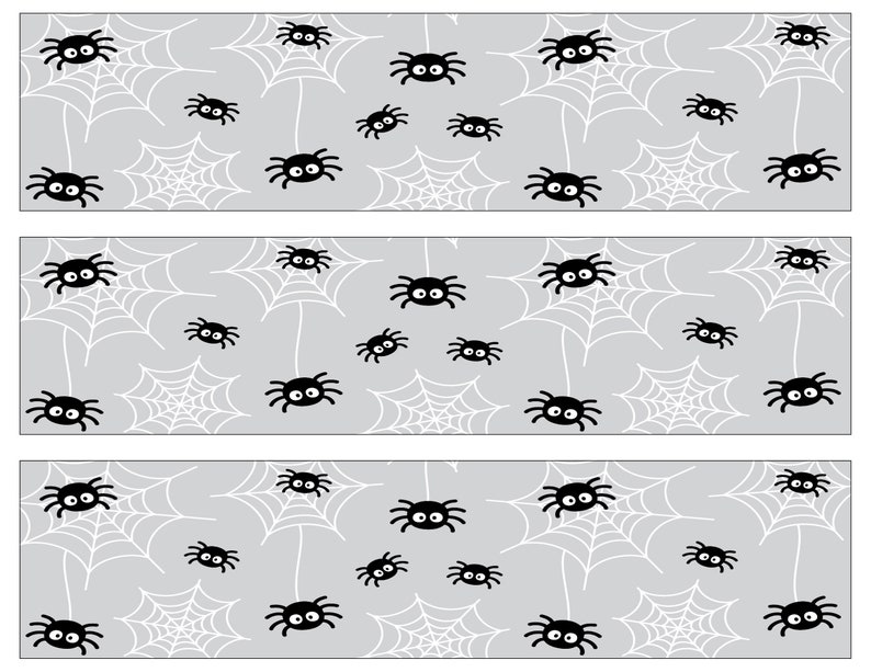 Spooky Spiders Bulletin Board Border 3 Printable Designs - Etsy
