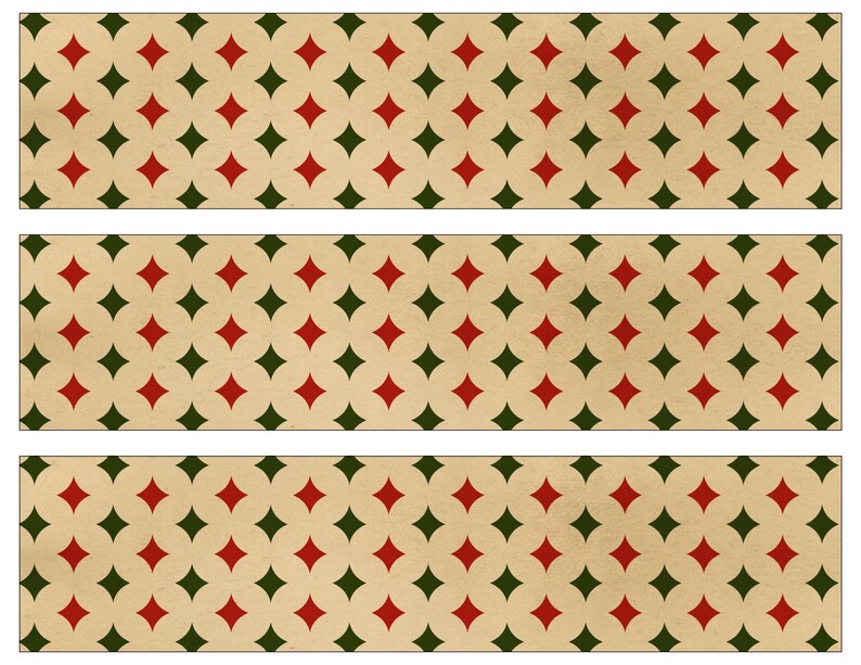 Vintage Christmas Bulletin Board Border 3 Printable Designs - Etsy