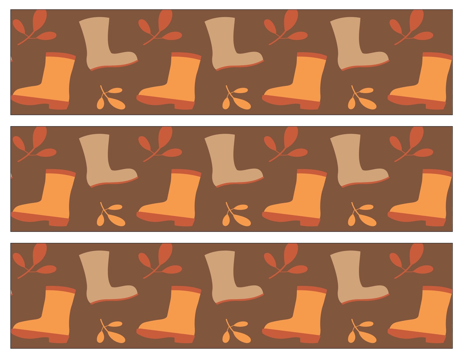 Hello Fall Bulletin Board Border 3 Printable Designs - Etsy