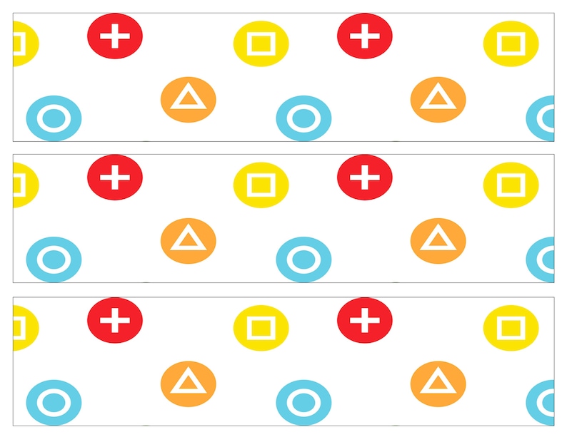 Gamer Geek Bulletin Board Border 8 Printable Designs - Etsy