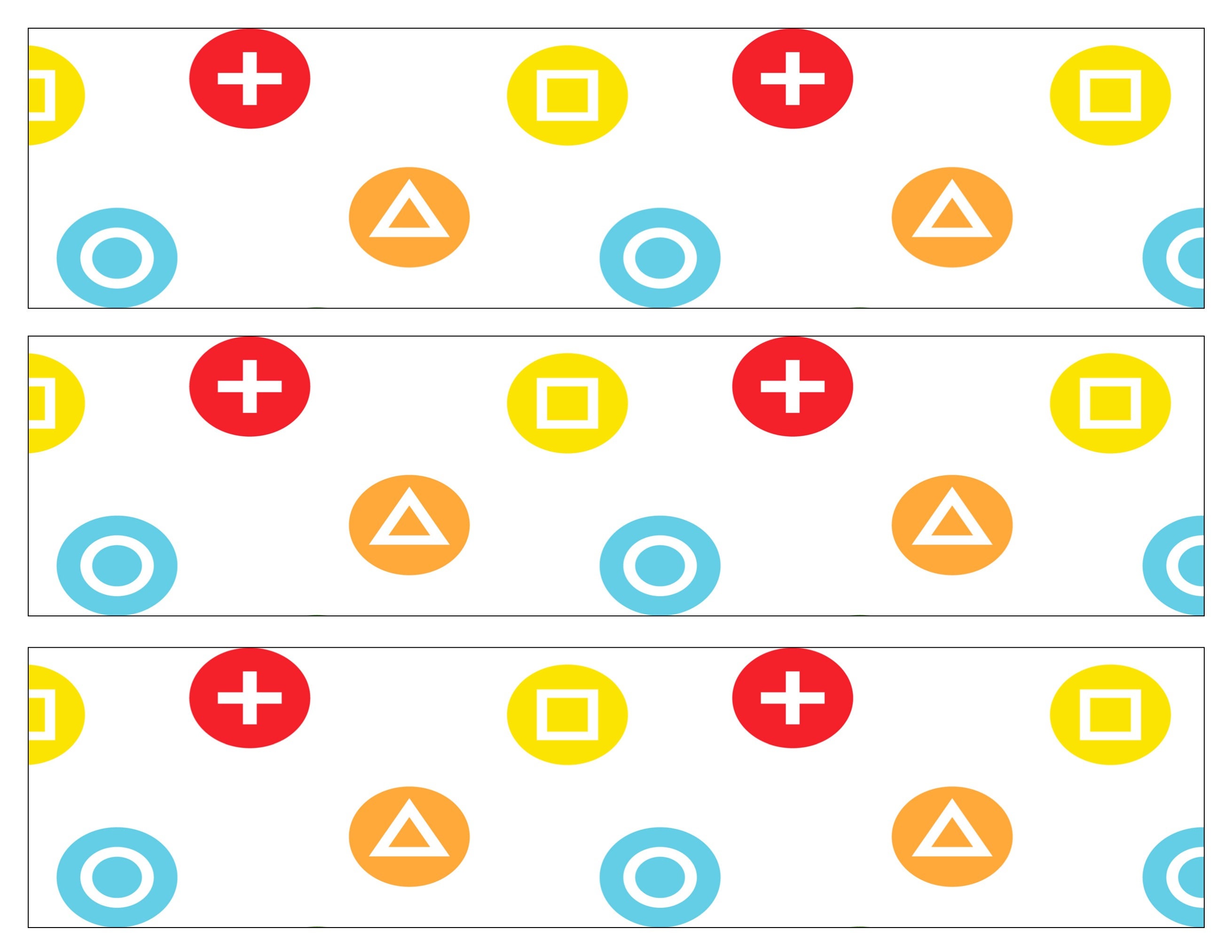 Gamer Geek Bulletin Board Border 8 Printable Designs - Etsy