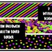 Neon Halloween Bulletin Board Border 3 Printable Designs - Etsy