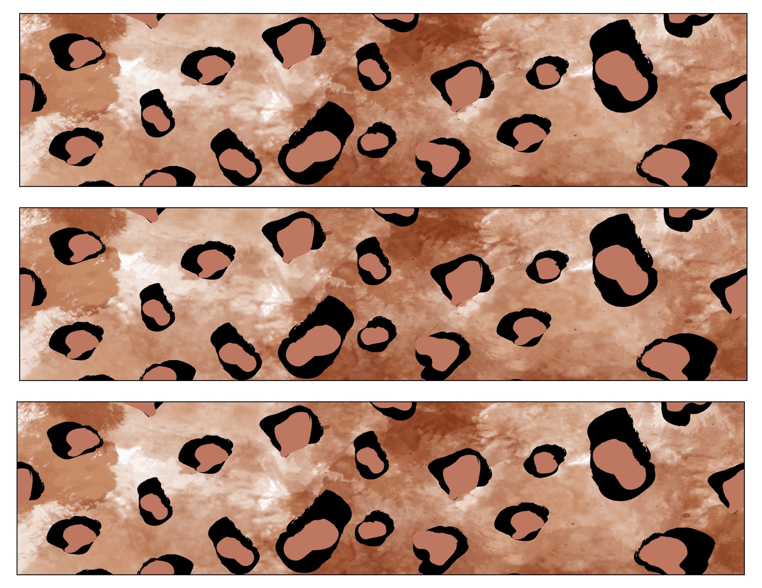 Boho Animal Print Bulletin Board Border 4 Printable Designs (set 3) - Etsy