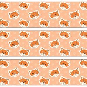 Fall Fox Bulletin Board Border 6 Printable Designs - Etsy