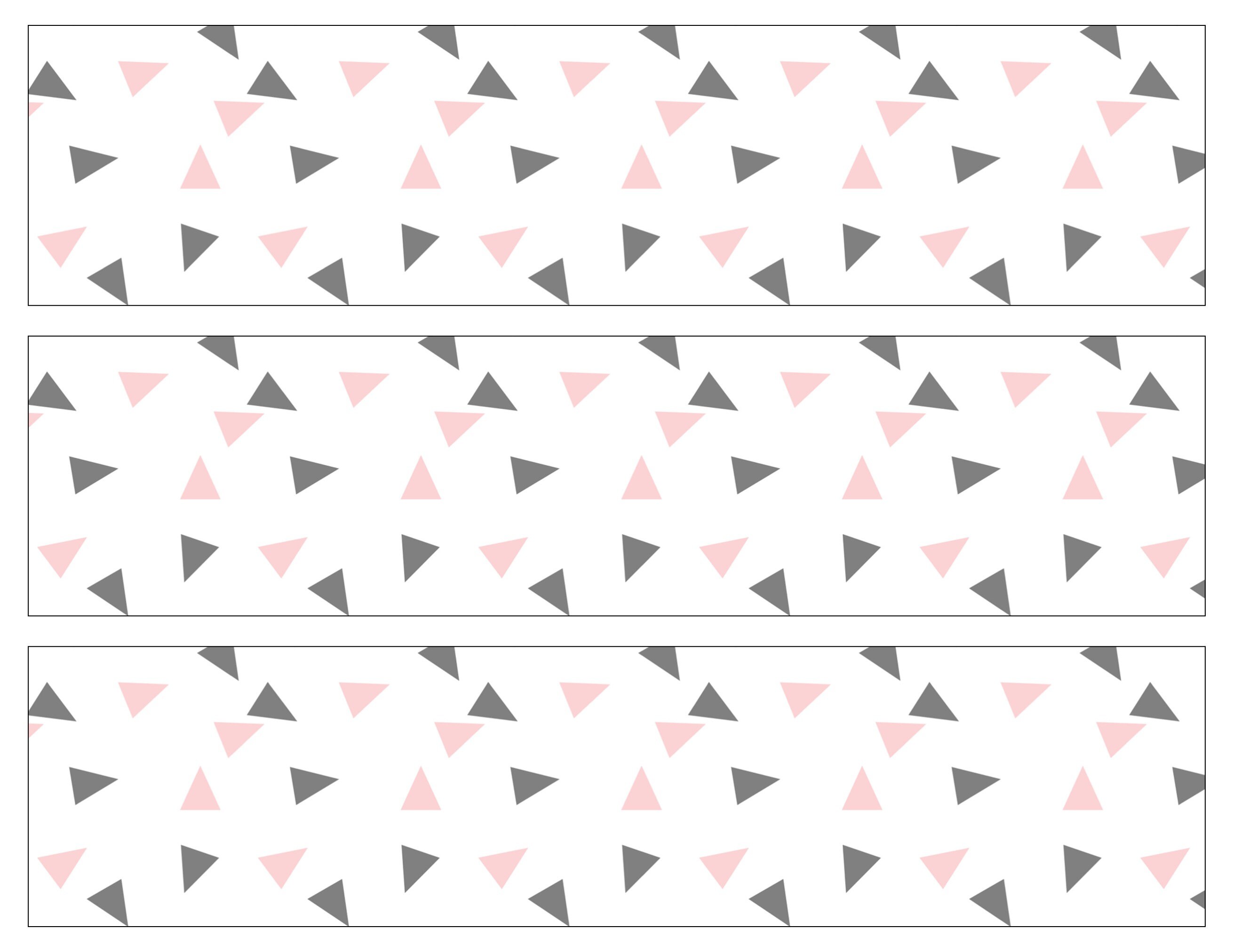 Pink Chic Bulletin Board Border 6 Printable Designs - Etsy