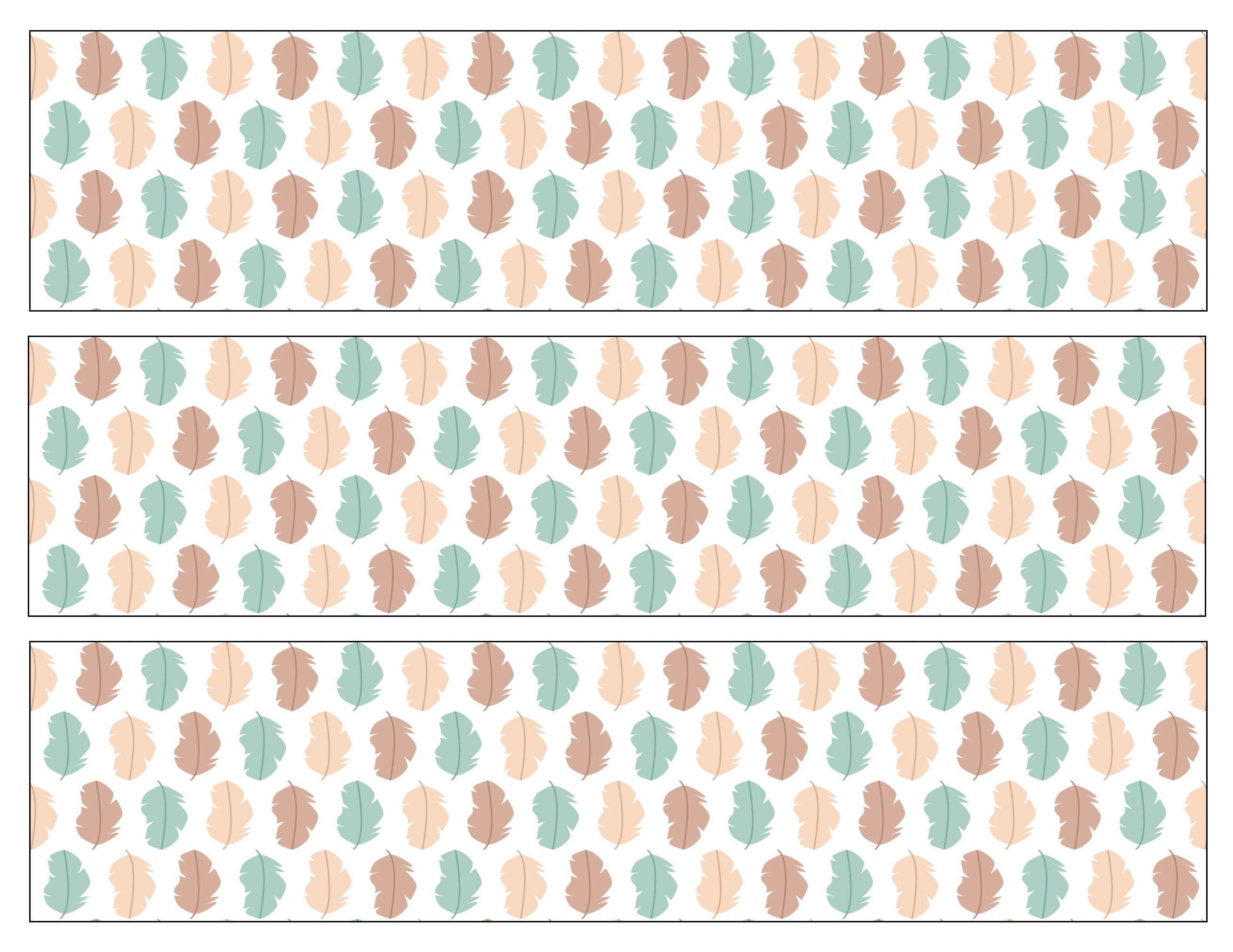 Neutral Boho Bulletin Board Border 6 Printable Designs - Etsy